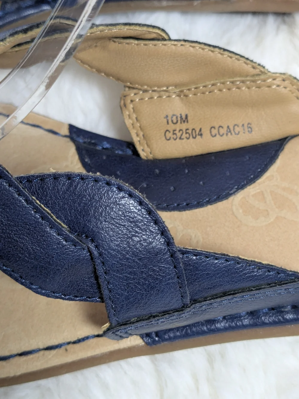 b.o.c. | Shoes | Boc Born Concept Navy Leather Thong Sandals Women Size ...